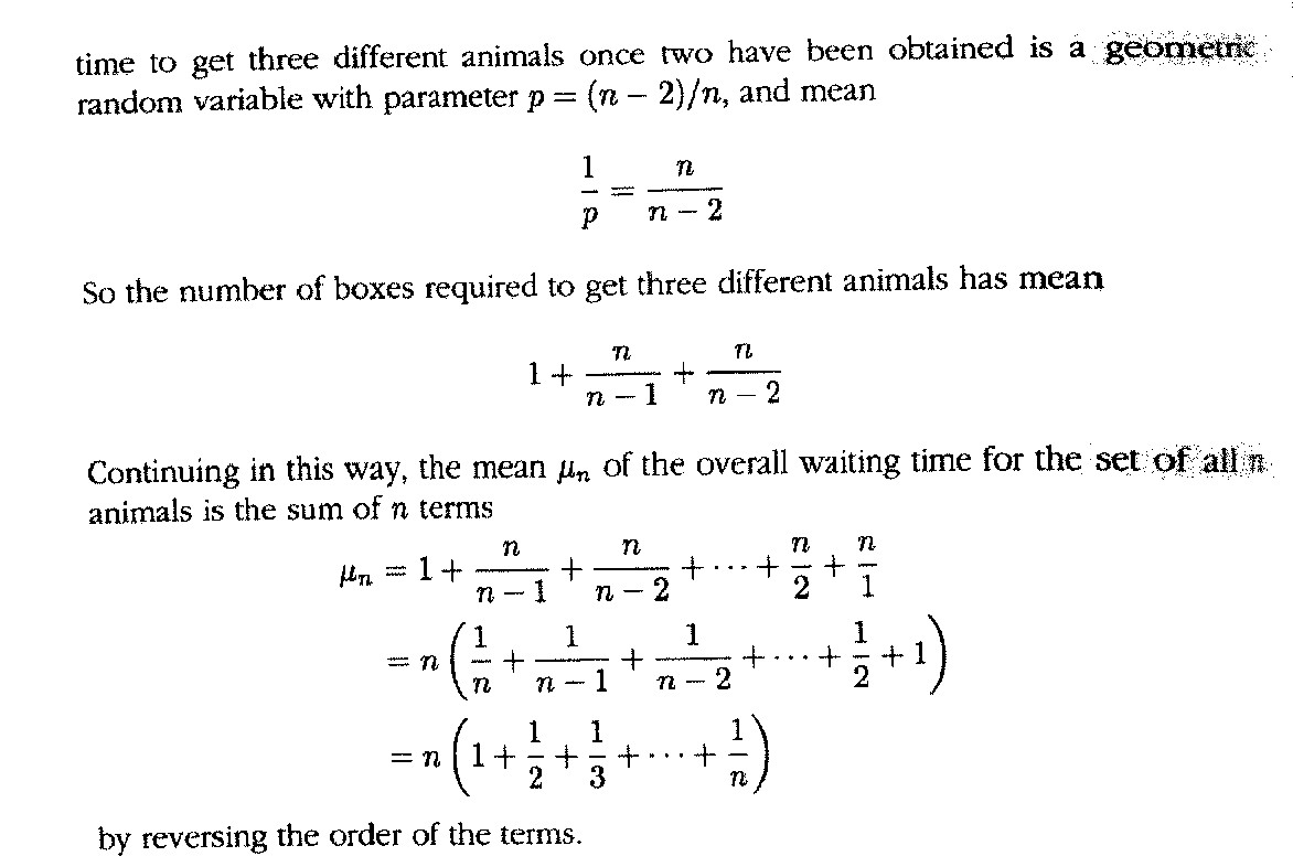 The collector's problem. In the setting of Example 5, | Chegg.com
