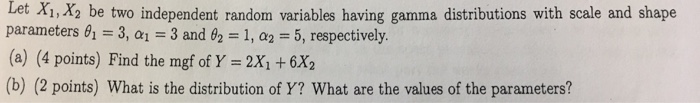 Solved Let Xi, X2 be two independent random variables having | Chegg.com