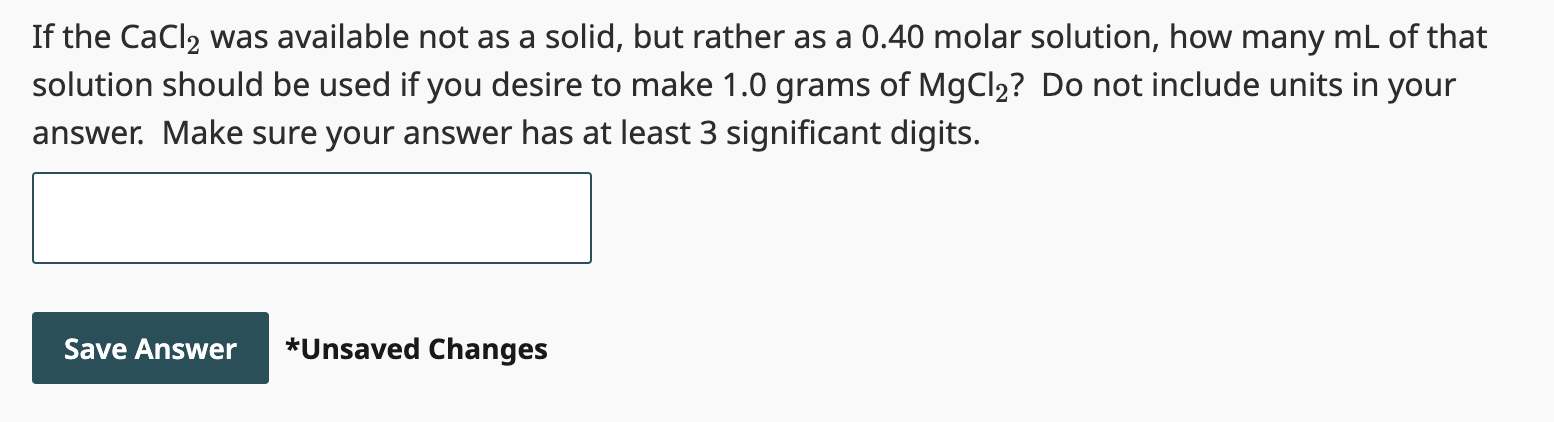 Solved Can I have help on this question for intro chem lab? | Chegg.com
