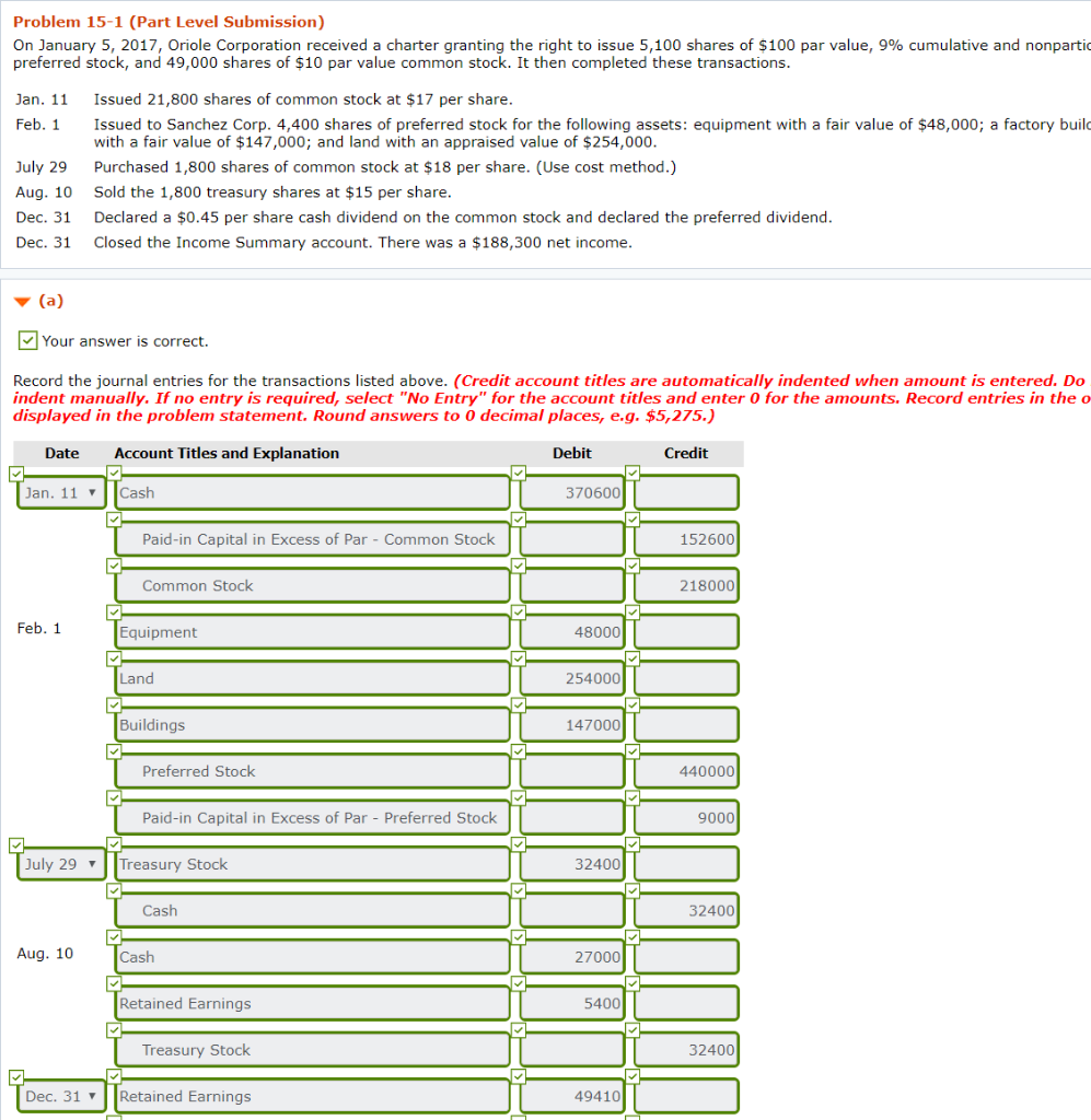Solved Problem 15-1 (Part Level Submission) On January 5, | Chegg.com
