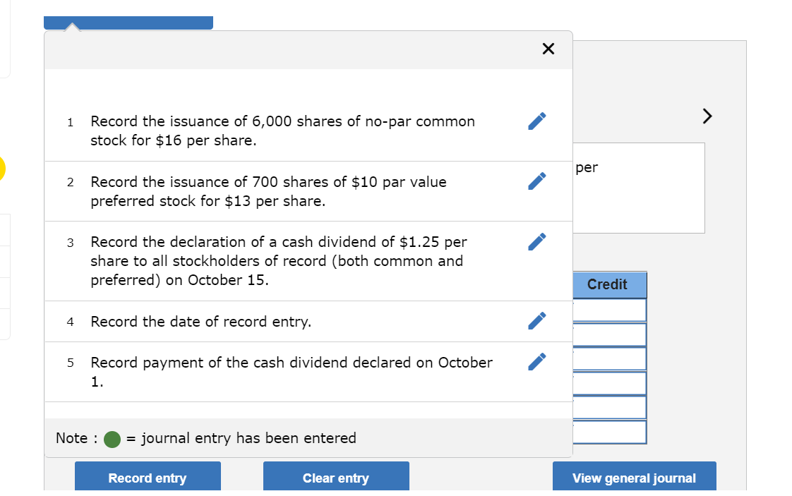 Solved 1 Record the issuance of 6,000 shares of no-par | Chegg.com