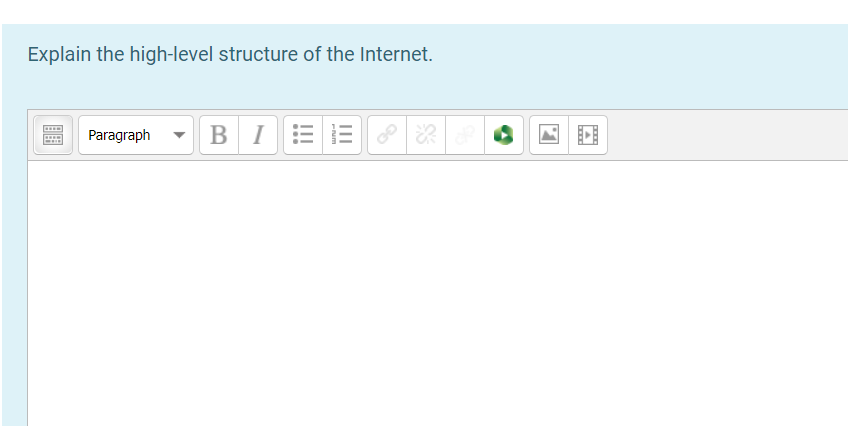 Solved Explain the high-level structure of the Internet. | Chegg.com
