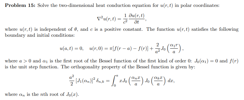 Solved Problem 15: Solve the two-dimensional heat conduction | Chegg.com