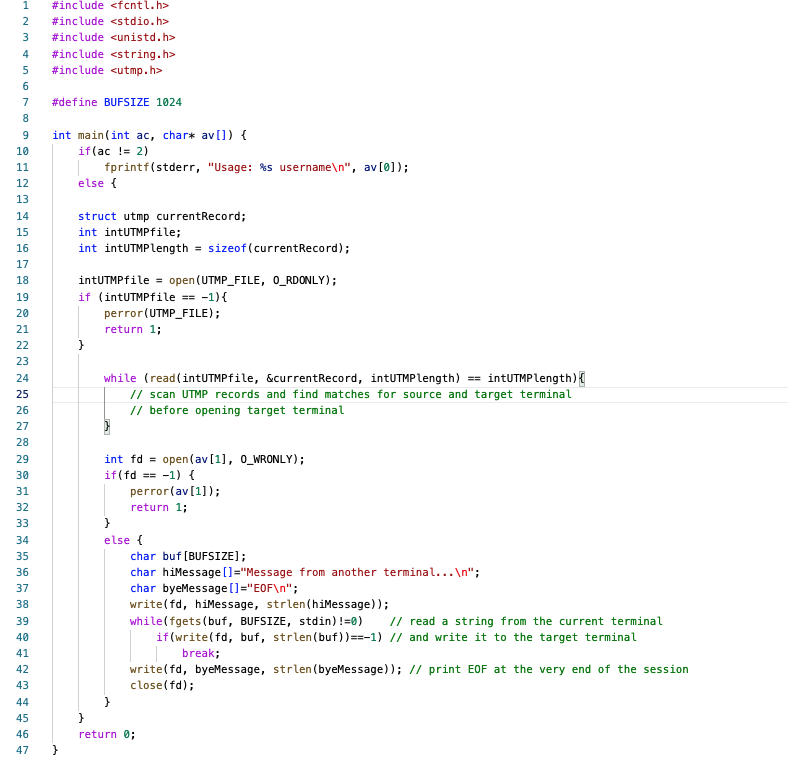 Solved I am trying to write a C Program called "mywrite" | Chegg.com