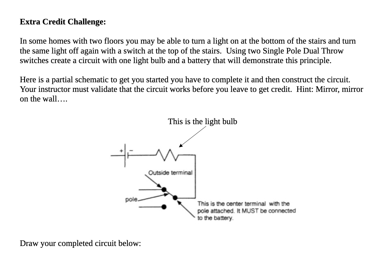 Solved Extra Credit Challenge: In some homes with two floors | Chegg.com