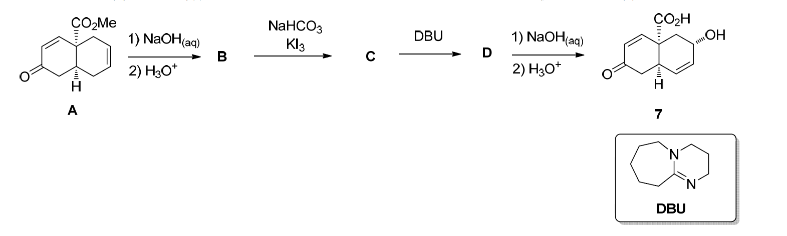 Solved The Diels- Alder product A is converted to compound 7 | Chegg.com