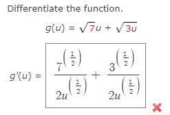 Solved Differentiate the function. | Chegg.com