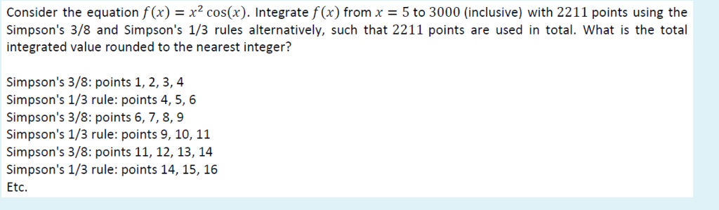 Consider the equation f(x) = x2 cos(x). Integrate | Chegg.com