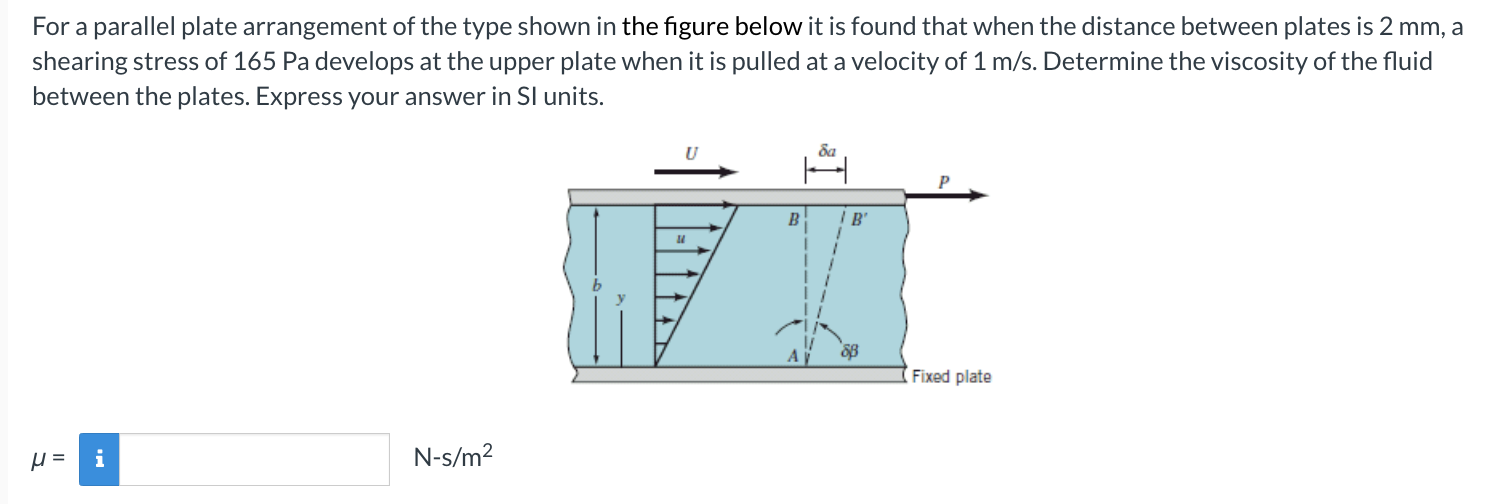 For a parallel plate arrangement of the type shown in | Chegg.com