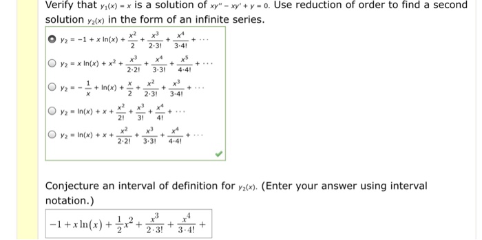 Solved Verify that yx)xis a solution of xy"- xyy o. Use | Chegg.com