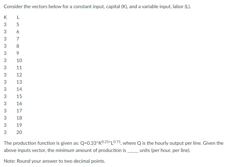 Solved Consider the vectors below for a constant input, | Chegg.com