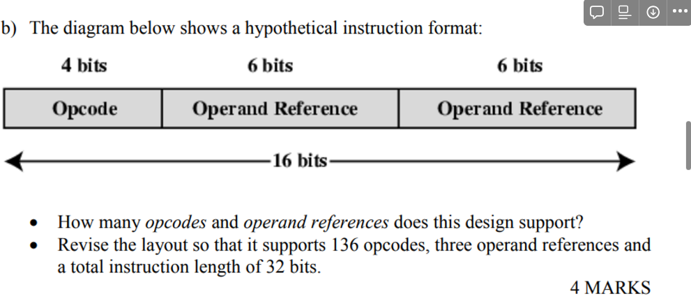 Solved b) ﻿The diagram below shows a hypothetical | Chegg.com