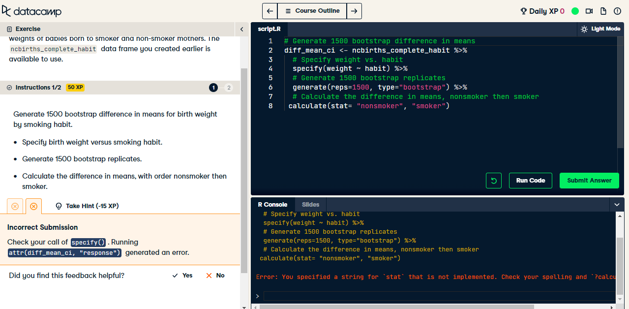 R datacamp = Course Outline > 9 Daily XPO ON script.R | Chegg.com