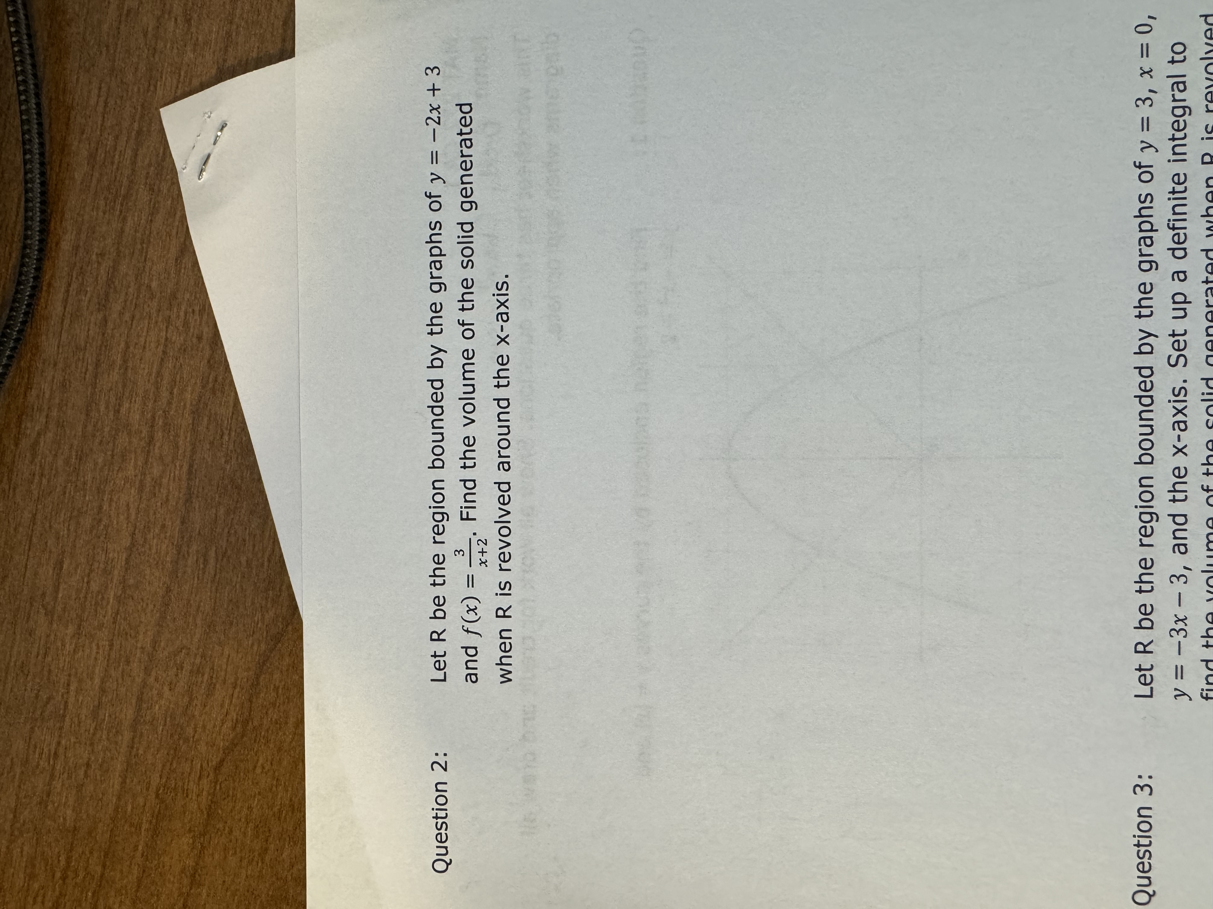 Solved Question 2:Let R ﻿be the region bounded by the graphs | Chegg.com