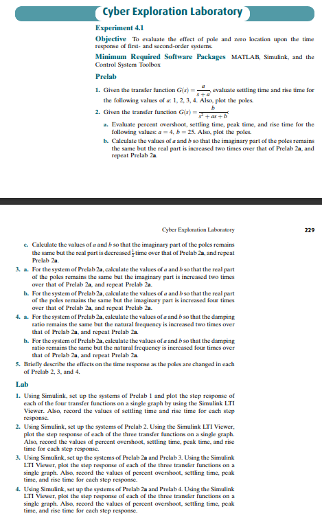 Solved Experiment 4.1 Objective To evaluate the effect of | Chegg.com