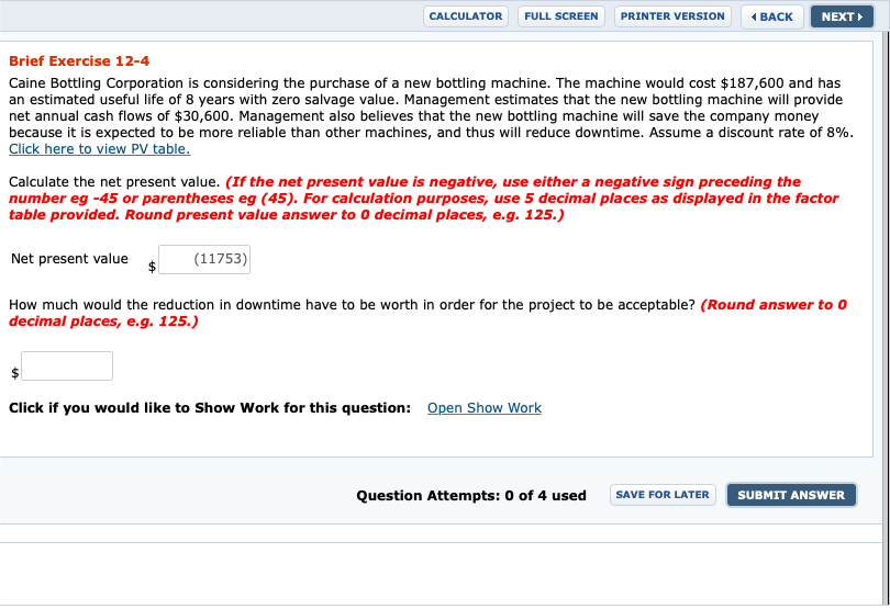 Solved CALCULATOR FULL SCREEN PRINTER VERSION | Chegg.com