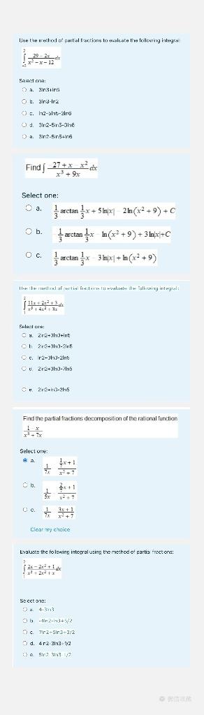 Solved ∫−12x3−x−1229−2xdx Saiect คกต: a. Bir3ilra ๒. #ns ln2 | Chegg.com