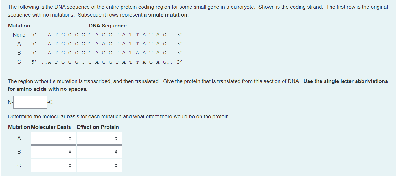 Solved The following is the DNA sequence of the entire | Chegg.com