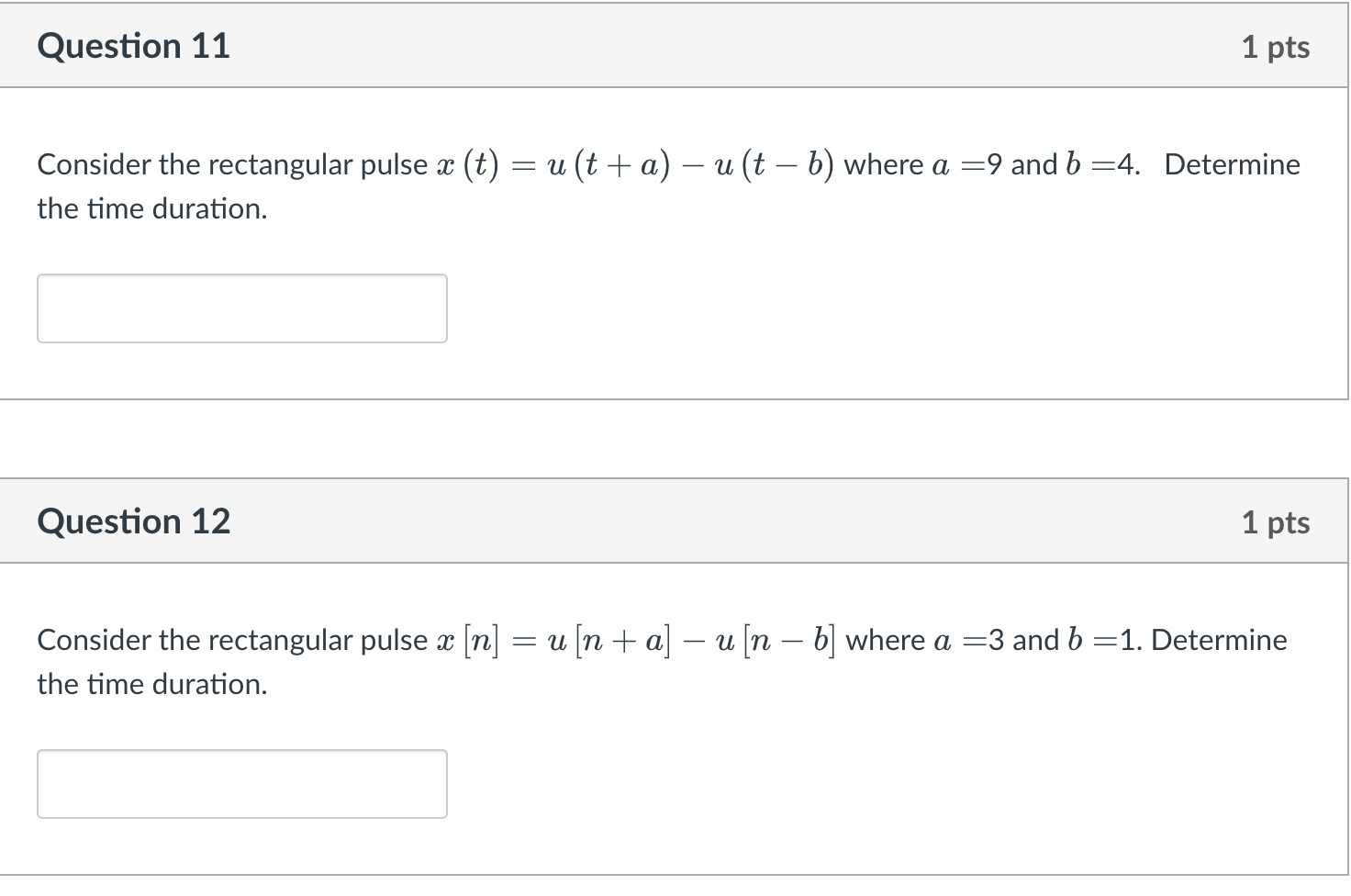 Solved Consider the rectangular pulse x(t)=u(t+a)−u(t−b) | Chegg.com