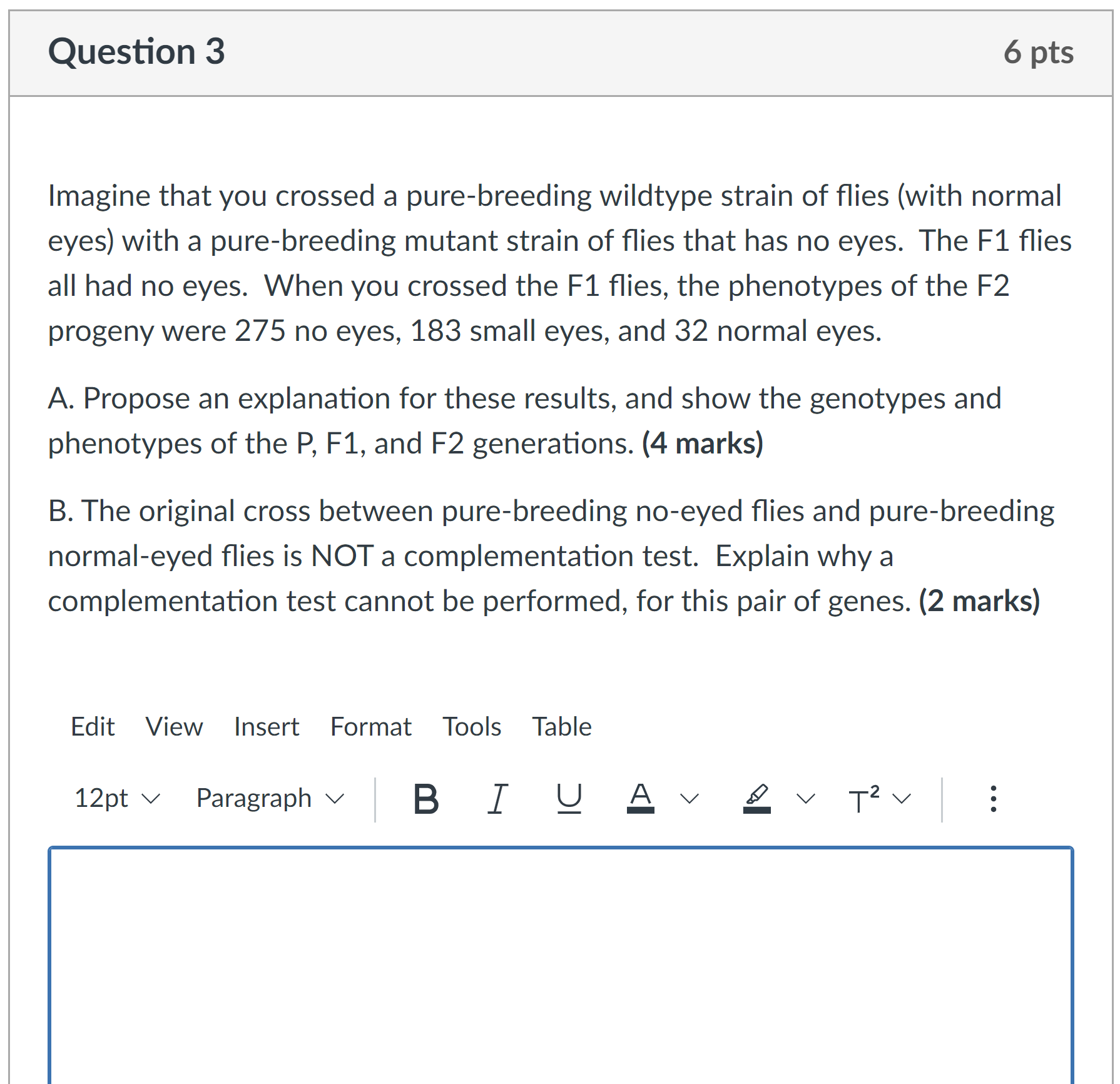 Solved Imagine that you crossed a pure-breeding wildtype | Chegg.com