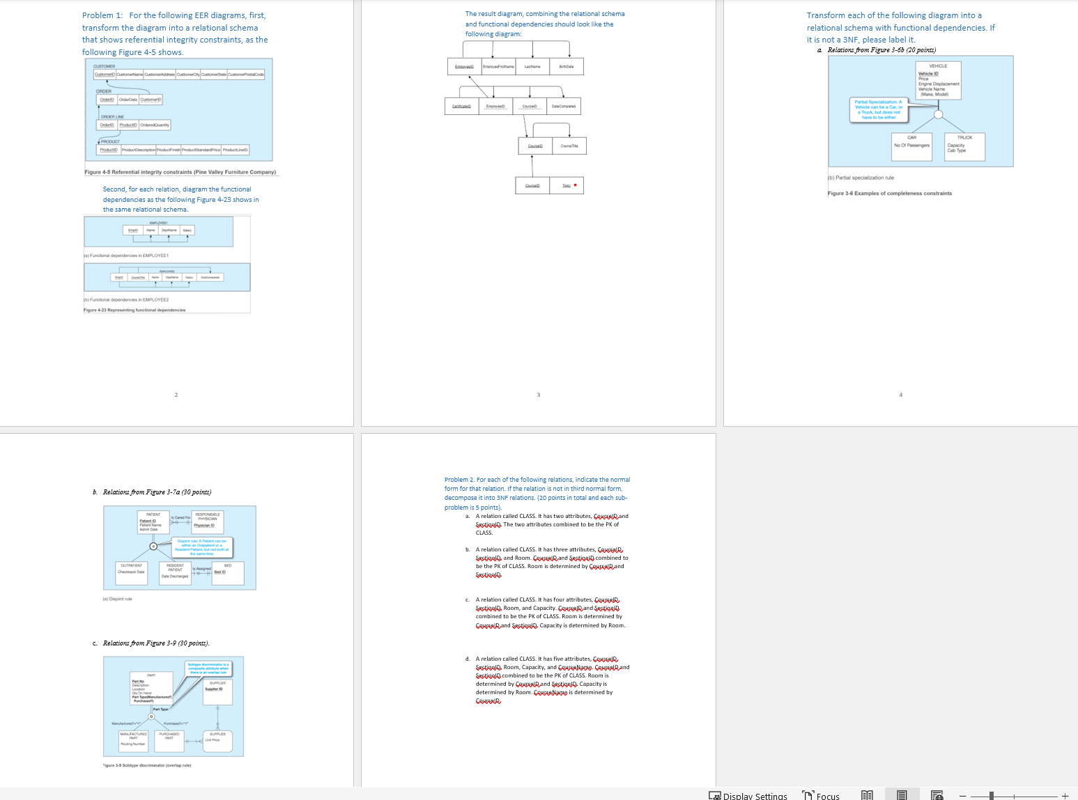Solved The result diagram, combining the relational schema | Chegg.com