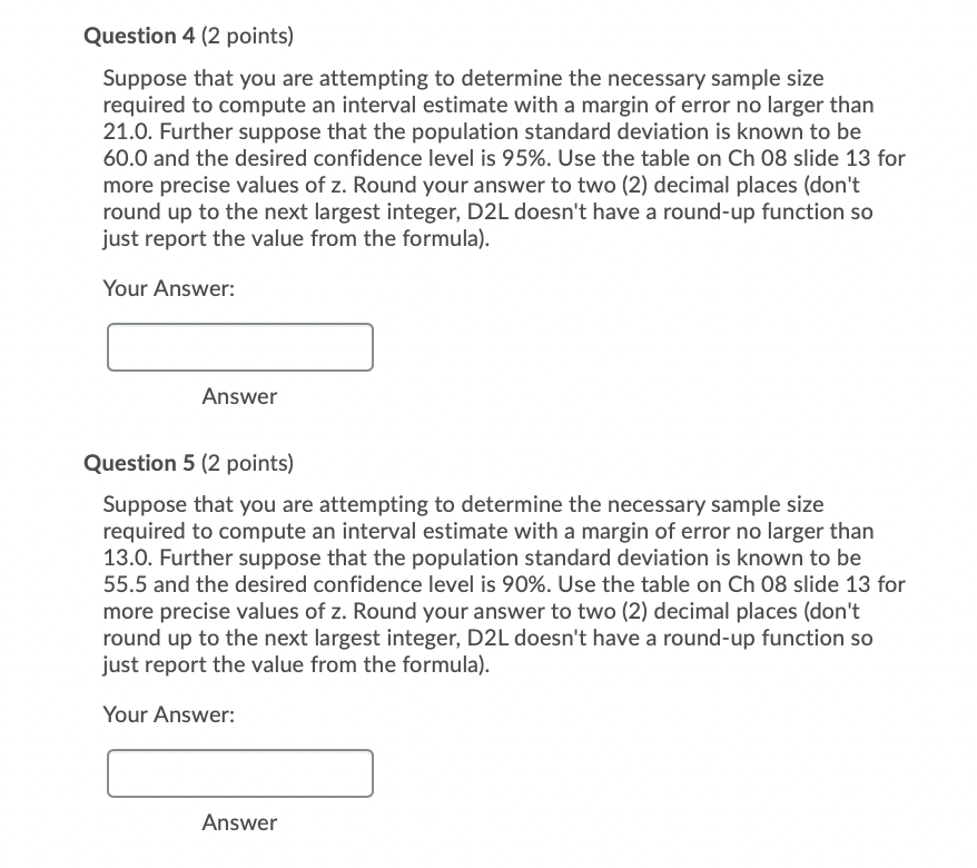 Solved IMPORTANT: when the question says to "round all | Chegg.com