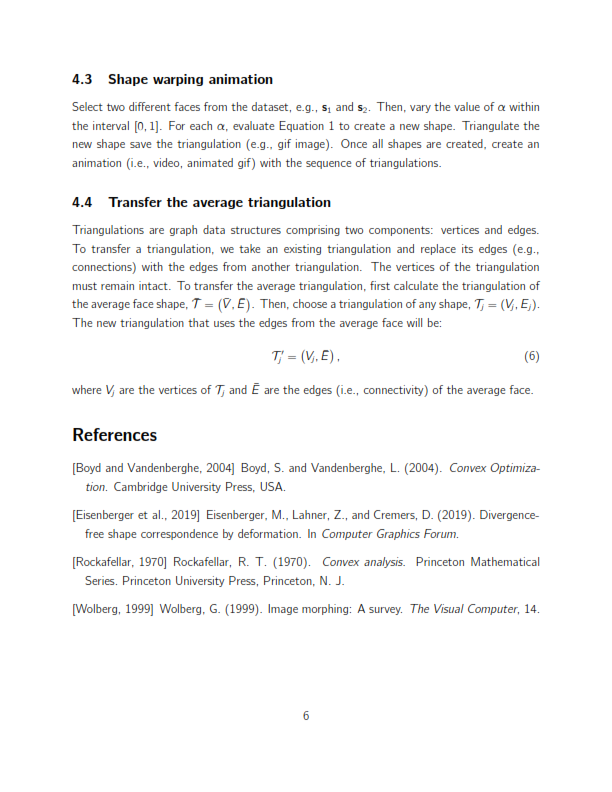 Solved Assignment: Face Shape Interpolation CSE 4280/5280 | Chegg.com