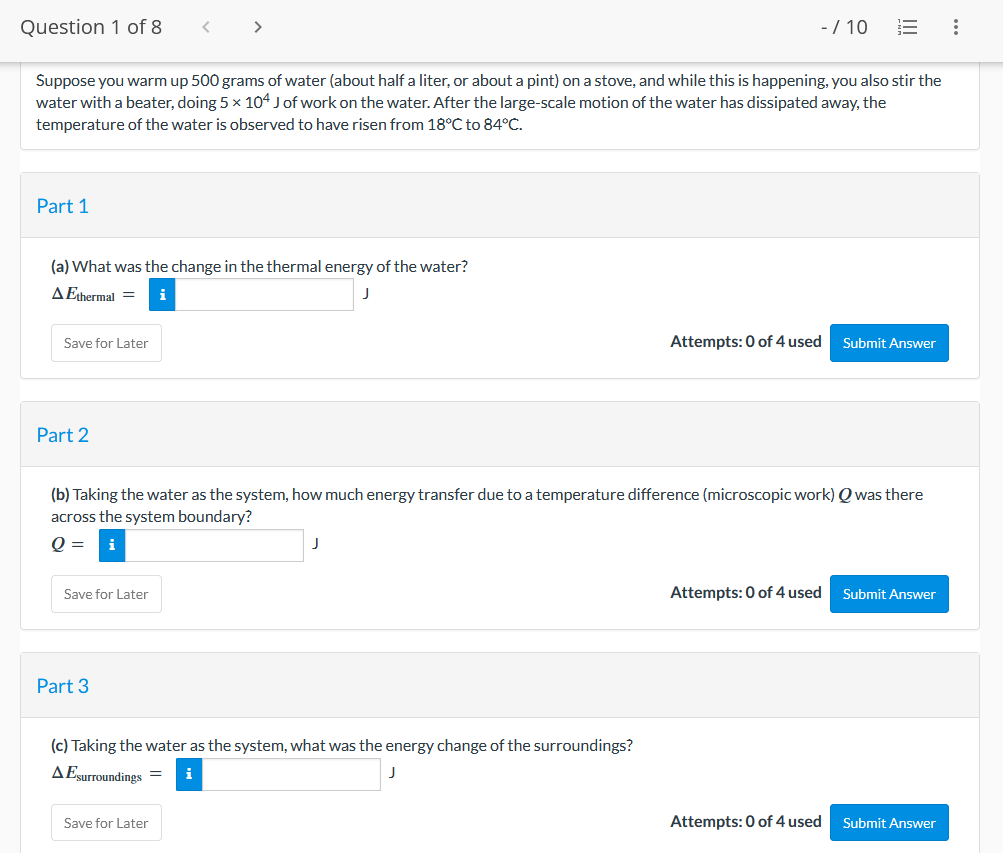 Solved Suppose you warm up 500 grams of water (about half a | Chegg.com