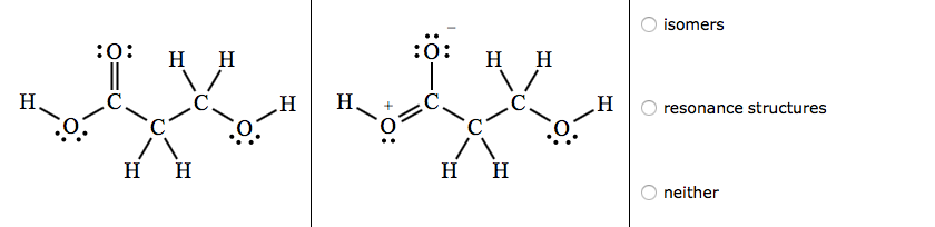 Solved Decide whether each row is a set of resonance | Chegg.com