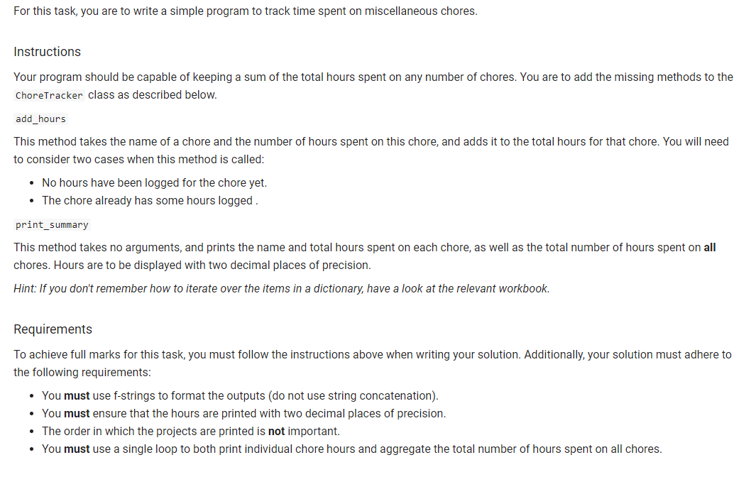 Solved For this task, you are to write a simple program to | Chegg.com