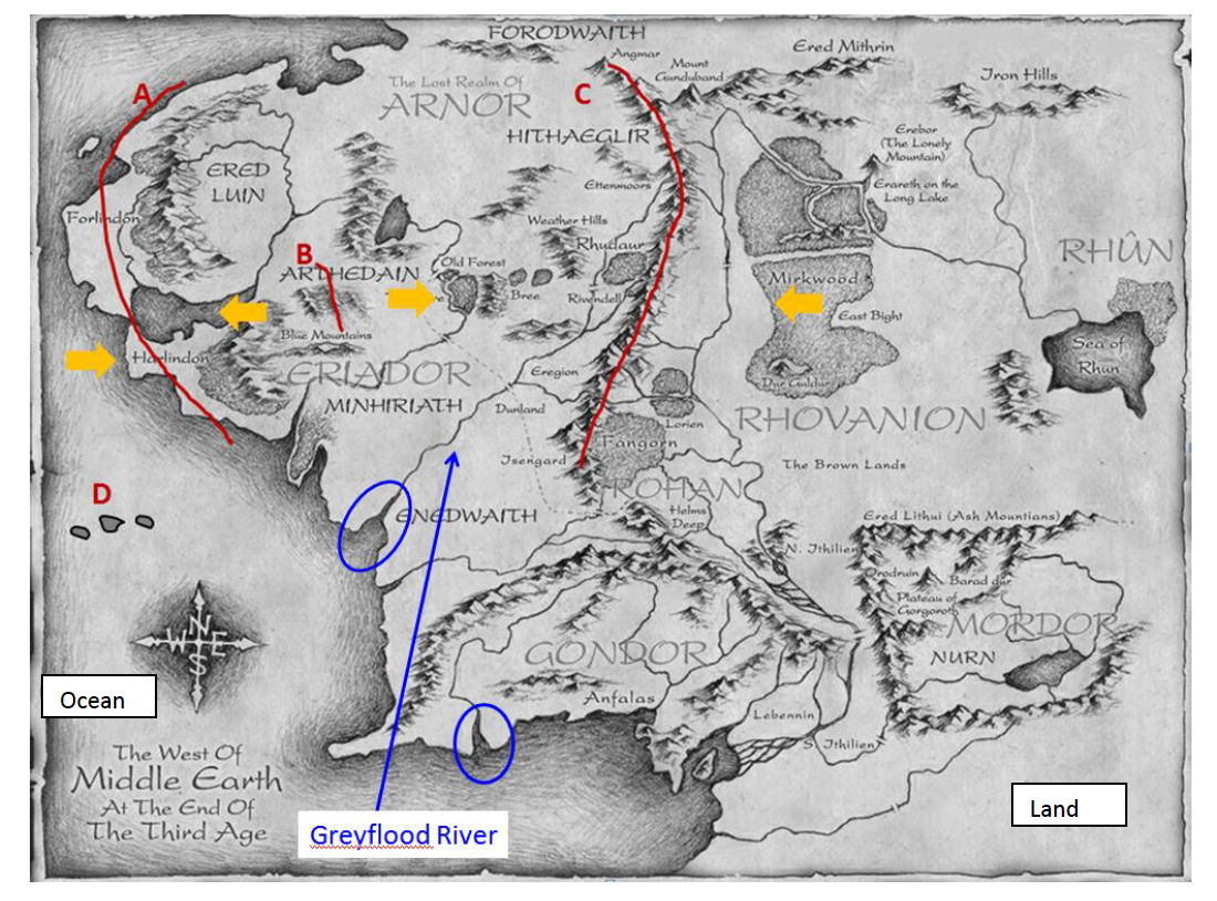 Lonely Mountain Middle Earth Map