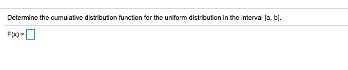Solved Determine the cumulative distribution function for | Chegg.com