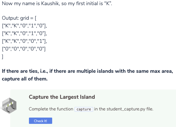 Solved Given a non-empty 2D array grid of O's (representing | Chegg.com