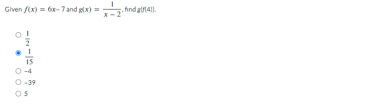 Solved Given f(x)=6x−7 and g(x)=x−21, find g(f(4)). | Chegg.com