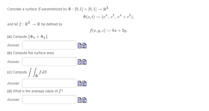 Solved Consider a surface S parametrized by : [0,1] [0,1] → | Chegg.com