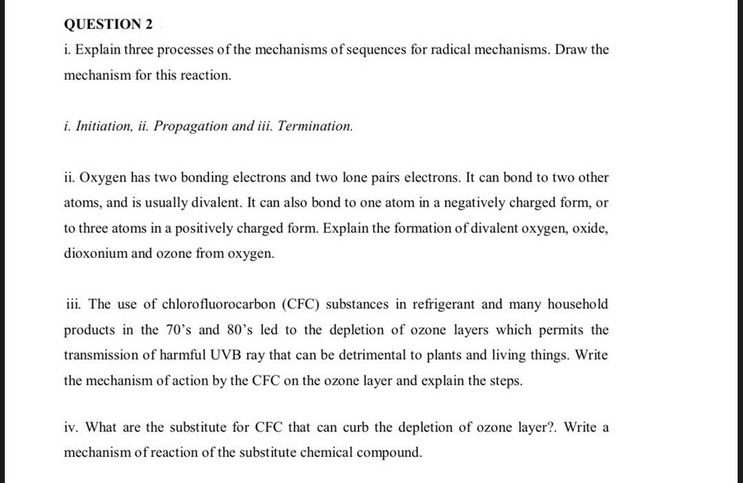 Solved QUESTION 2 i. Explain three processes of the | Chegg.com