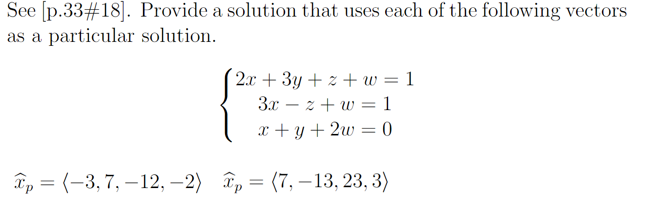 Solved Provide a solution that uses each of the following | Chegg.com