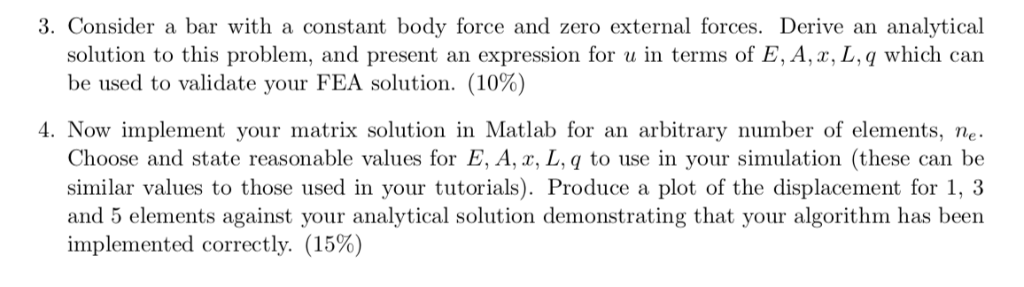 Section 1: Finite Element Derivation and Validation | Chegg.com