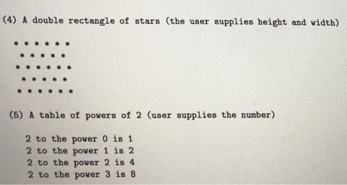 Solved Using C++17 Use loops and Nested loops to produce the | Chegg.com Solved Using C++17 Use loops and Nested loops to produce the | Chegg.com