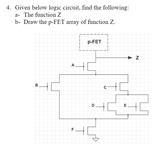 Solved 4. Given below logic circuit, find the following: a- | Chegg.com