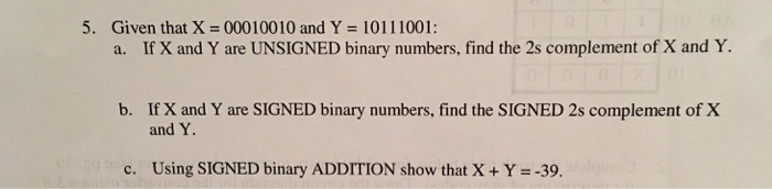 Solved Given that X = 00010010 and Y = 10111001: If X and Y | Chegg.com