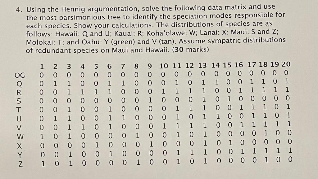 Solved 4. Using the Hennig argumentation, solve the | Chegg.com