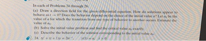 Solved LEMS In each of Problems 1 through 12: (a) Draw a | Chegg.com