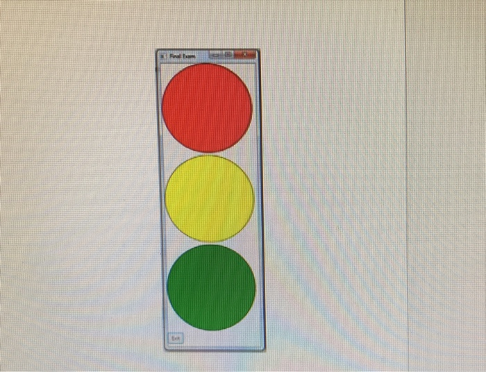 Solved Write A Javafx Program That Displays 3 Circles Of