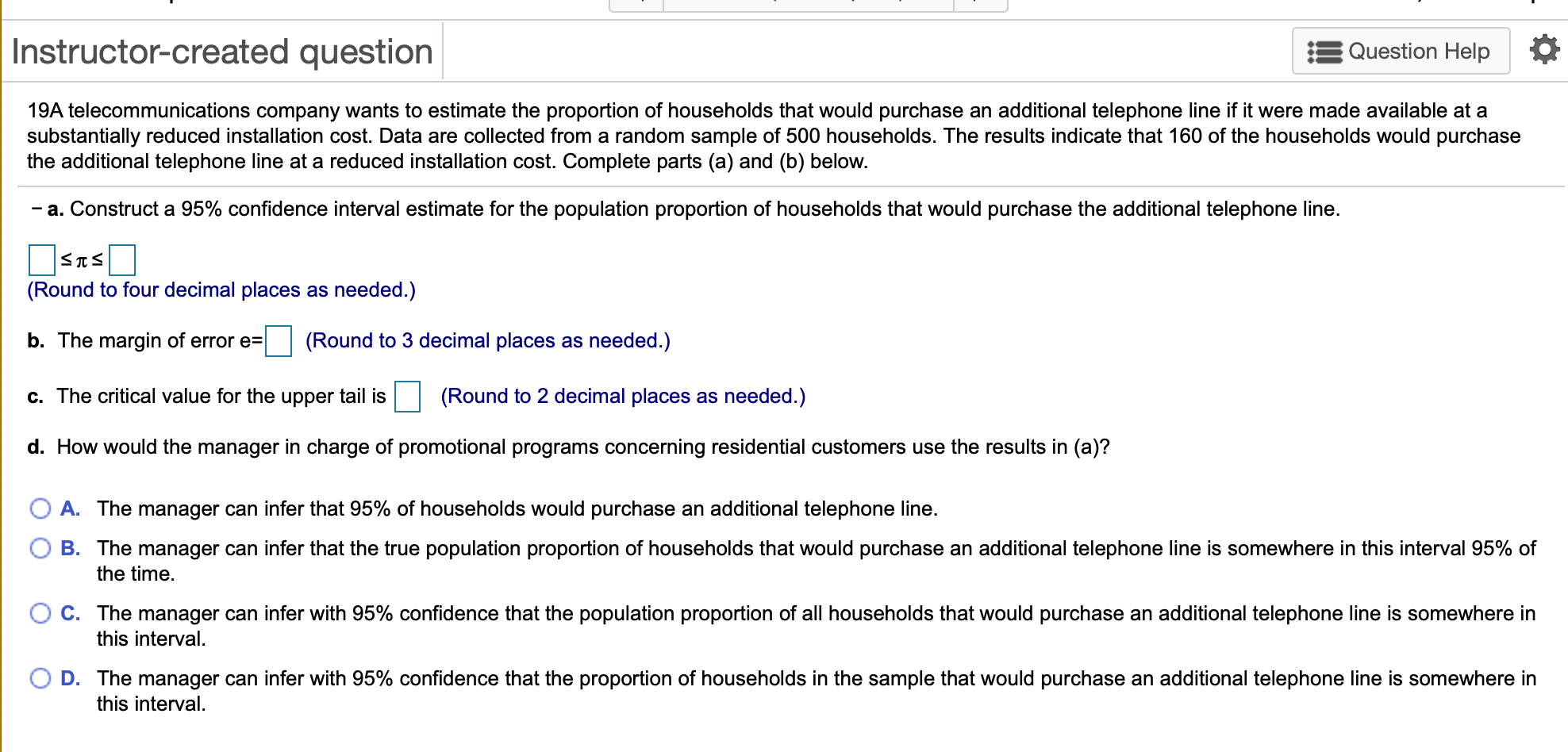 Solved Instructor-created question Question Help 19A | Chegg.com