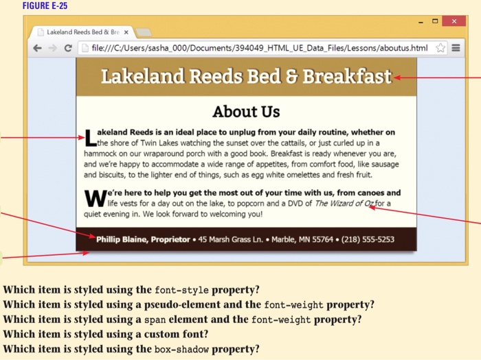 Solved I need this Lakeland reed. to be written in html5 and | Chegg.com