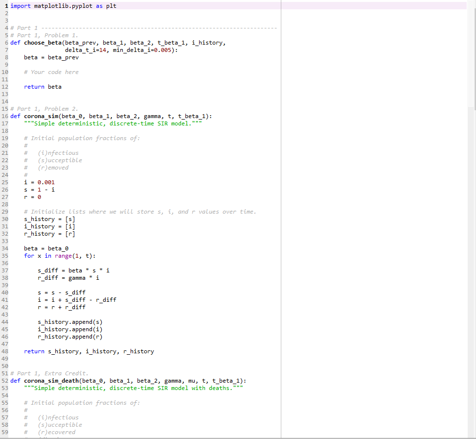 Question 1 and 2 please.Program is python. Copy and | Chegg.com