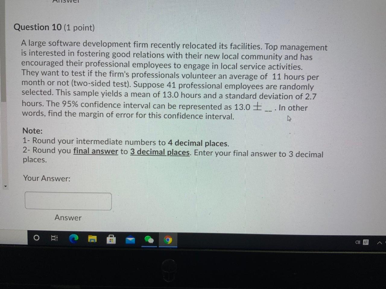 Solved Question 10 (1 point) A large software development | Chegg.com