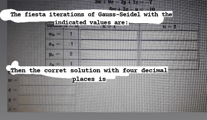 Solved Please code from matlab. Use the Gauss-Seidel method | Chegg.com