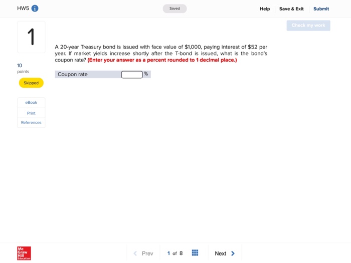 Solved Hw5 Saved Help Save & Exit Submit Check my wor 1 A | Chegg.com